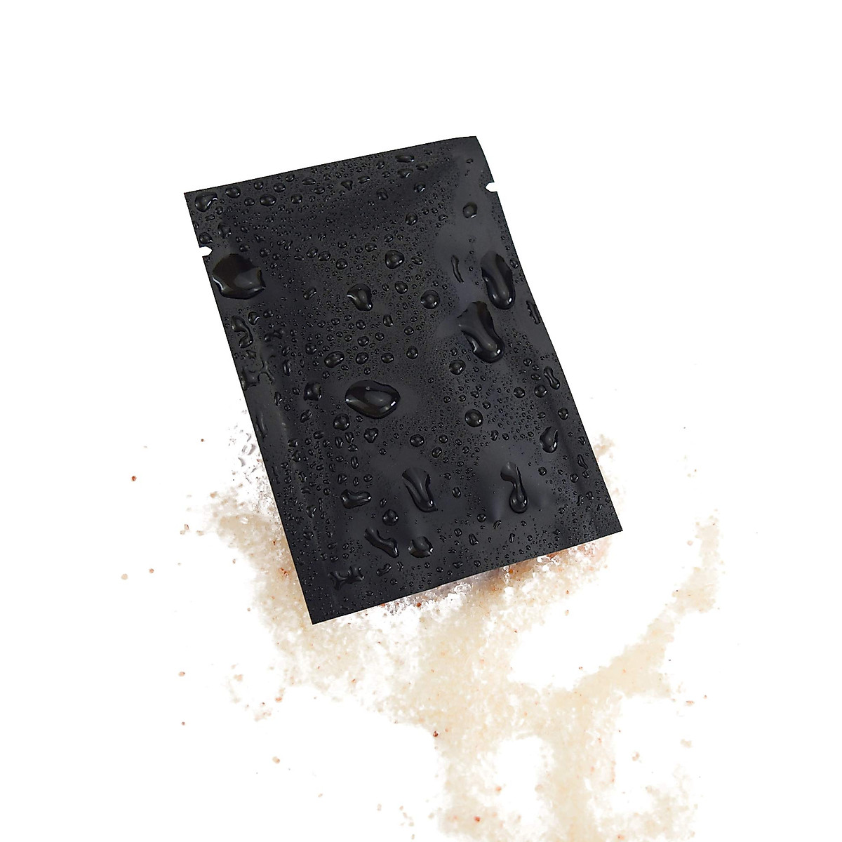 QQ Studio Matte Black SlickSeal™ Open Top Pouches for Beauty Samples and Products (200, 5x8cm (2x3"))