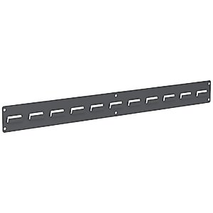 Akro-Mils 30632GY Louvered Single Row Steel Wall Panel Garage Organizer for Mounting AkroBin Storage Bins, (32-Inch W x 3-Inch H), Grey, (2-Pack)
