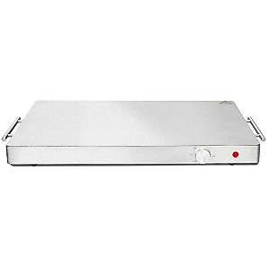 Adumly Electric Warming Tray Food Dish Warmer Stainless Steel Hot Plate Buffet Tabletop