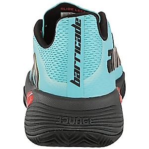 adidas Men's Barricade Clay Tennis Shoe, Pulse Aqua/Black/Pulse Lime, 12