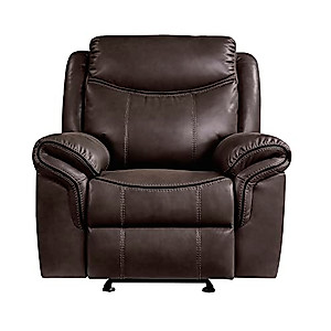 Lexicon Whirlaway Glider Reclining Chair, Dark Brown