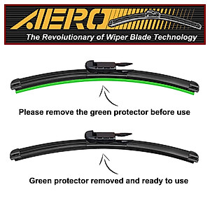 AERO Avenger 28"+21" Premium All-Season Windshield Wiper Blades with Extra Refills OEM Replacement for Ford Transit 150 250 350 2024-2015 (Set of 2)