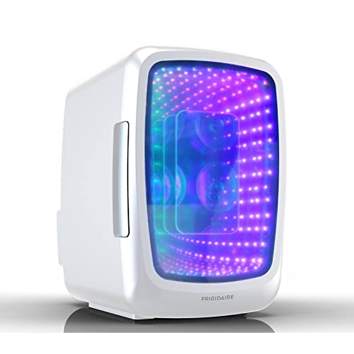 Frigidaire EFMIS179 Gaming Light Up Mini Beverage Refrigerator, White