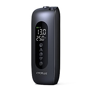 CYCPLUS Tire Inflator Portable Air Compressor, Cordless 150PSI Portable Air Pump with Accurate Pressure Dual LED Display, 2X Fast Inflation for Cars, Bikes,Motorcycle Tires, Balls, Dual-Use Type AL2