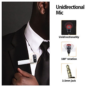 SabineTek Official SmartMike+ with Unidirectional Mic Pro Bundle Professional Kit - Wireless Bluetooth Microphone System (SmartMike+ Black *2 + Unidirectional Mic *2)