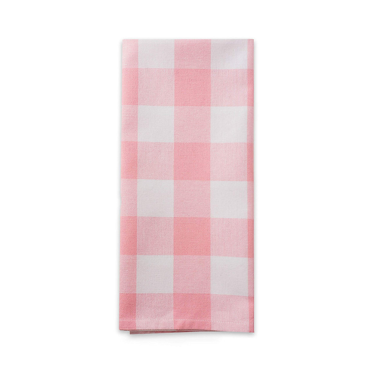 DII Buffalo Check Kitchen Collection, Classic Farmhouse Dishtowel Set, 20x30, Pink &White, 3 Piece