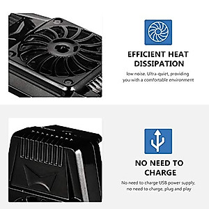 Mikikit 3pcs Single Streaming Live Radiator: Fan Cellphone Cell Mobile Cooler Phone Cooling Games Silent Semiconductor Universal Gaming Tablet for Radiator Rechargeable Play
