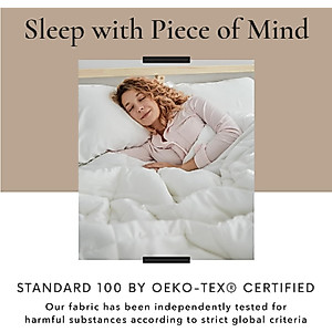 Bamboo Bay 100% Viscose Made from Bamboo Duvet Cover King - Ultra Soft 3 Piece Cooling Duvet Cover King with Corner Ties & Button Closure - 1 King Duvet Cover & 2 Pillowcases - White