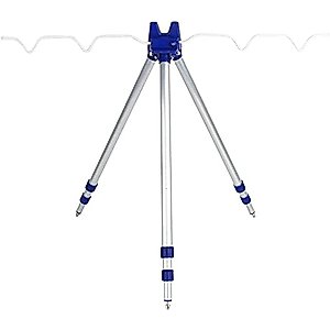 GOTOTOP Portable Fishing Rods Tripod Stand,Folding Fishing Rods Holder, Aluminum Alloy Telescopic Stand for Sea Beach Coarse Shore Tackle Telescopic Travel