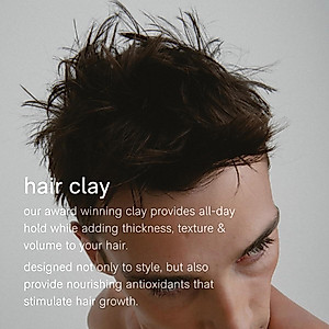 Jack Henry Hair Clay Styling Product, Add Thickness & Texture, 4 Ingredients, 1.6 oz