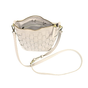 Joy Susan Maci Woven Crossbody Bag - Grey