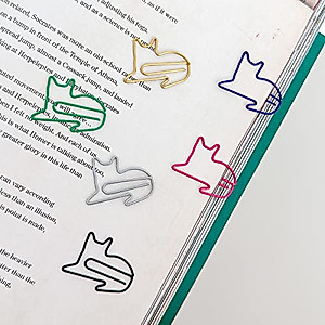 allydrew Paper Clips Bookmarks for Office Home School (Set of 50), Cats