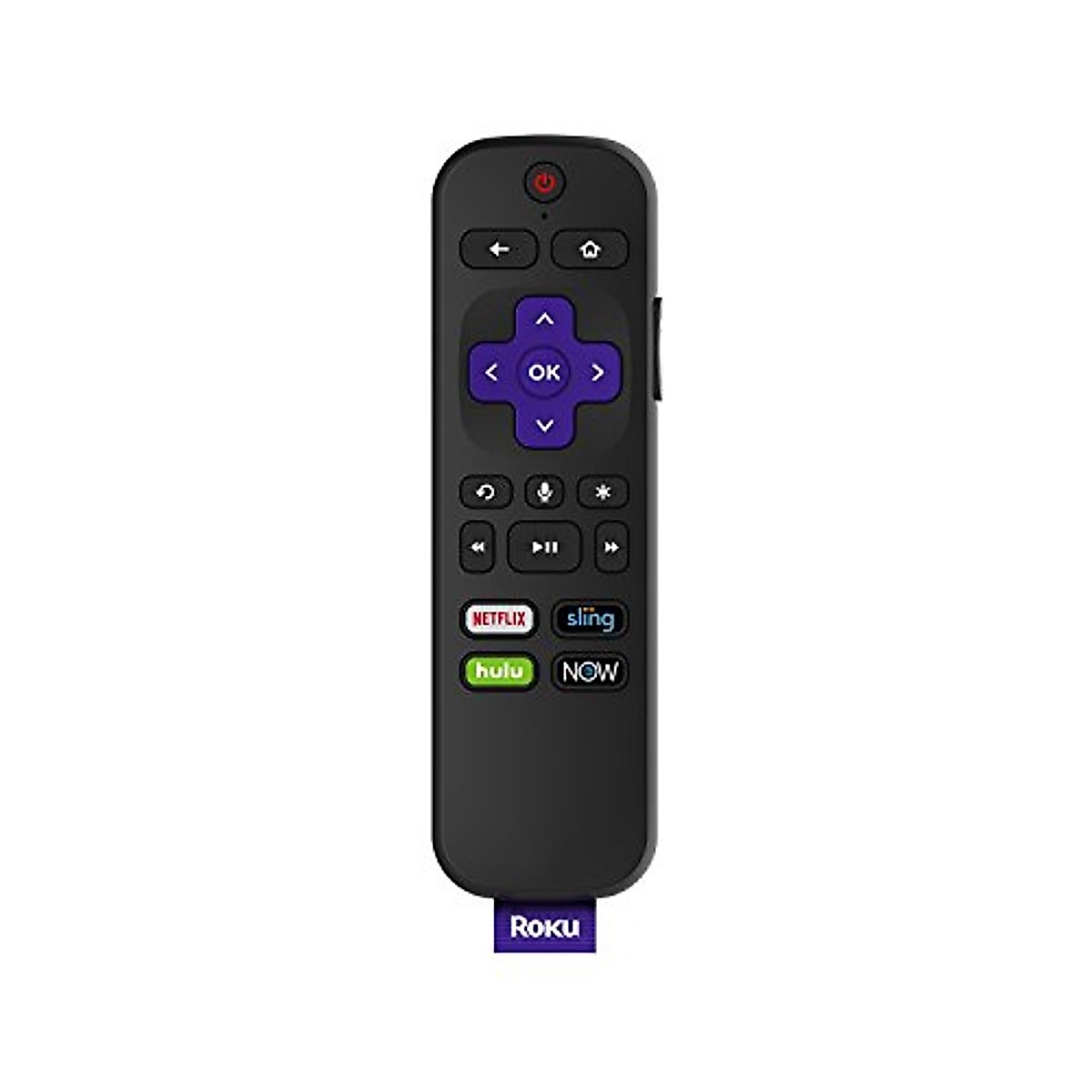 Roku Streaming Stick | Portable, Power-Packed Player with Voice Remote with TV Power and Volume (2017) (Renewed)