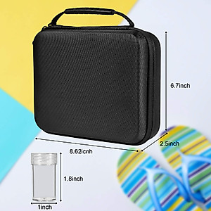 Benote Bead Storage Organizer Case, 30 Slot Diamond Painting Storage Containers Zipper Design Portable Box, Art Boxes for Beads, Art Craft Jewelry Rhinestones Organizer,Sewing Pills Container Holder