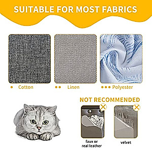 U-LIAN 12 Pack Anti Scratch Furniture Protector Couch Protector for Cats Couch Corner Scratch Furniture Protector Cat Tape Gift Scratching Deterrent Plastic Covers for Sofa Training 17" L x 12" W