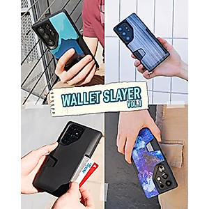 Smartish Galaxy S23 Ultra Wallet Case - Wallet Slayer Vol. 1 [Slim + Protective] Grip Credit Card Holder for Samsung - Black Tie Affair