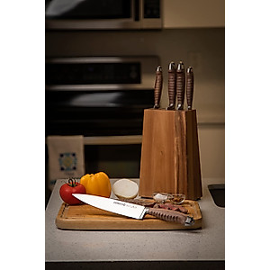 Mundial Nobilis Series, 10-Inch Chef’s Knife - Stainless Steel Blade with Ergonomic Wood Handle, Ideal for Cutting Meats, Durable & Corrosion-Resistant