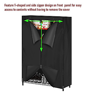 Vainlley Storage Shelving Unit Cover Waterproof Shelf Cart Cover Protective Outdoor Indoor Storage Rack Dust Cover 36 x 18 x 72 in