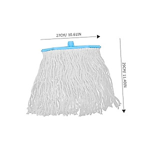 SEWOART Replaceable Mop Head Mop Replacement Mop Refill Wet Industrial Mop Heads Dust Mop Heads Mop Heads Water Absorption Mop Cleaning Mop Wet Mop Looped End Vintage Mop Cotton