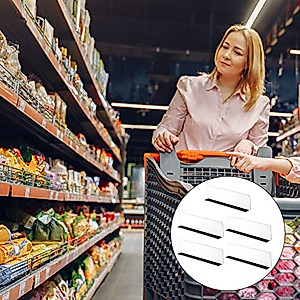 UKCOCO Plastic Shelf Divider Shop Shelf Divider and Shelf Separator for Organization in Store Kitchen and Office Shelves 5PCS