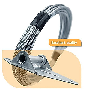 LAJIAOZ Garage Door Hinge Roller Bracket/Track Kit/Wire Rollers Green Hinges Sytems Roll Up Door Spings(16 x 8 Height Double Garage Doors)