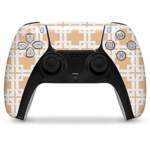 WraptorSkinz Skin Wrap compatible with Sony PS5 DualSense Controller Boxed Peach (CONTROLLER NOT INCLUDED)
