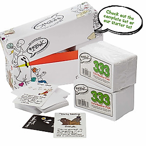 Brybelly 333 Card Booster Pack for 1000 Blank White Cards Game - Expansion for 1KBWC - Fun Customizable Group Party Game of Oddity & Imagination for Adults & Family - Create Your Own Funny Board Game