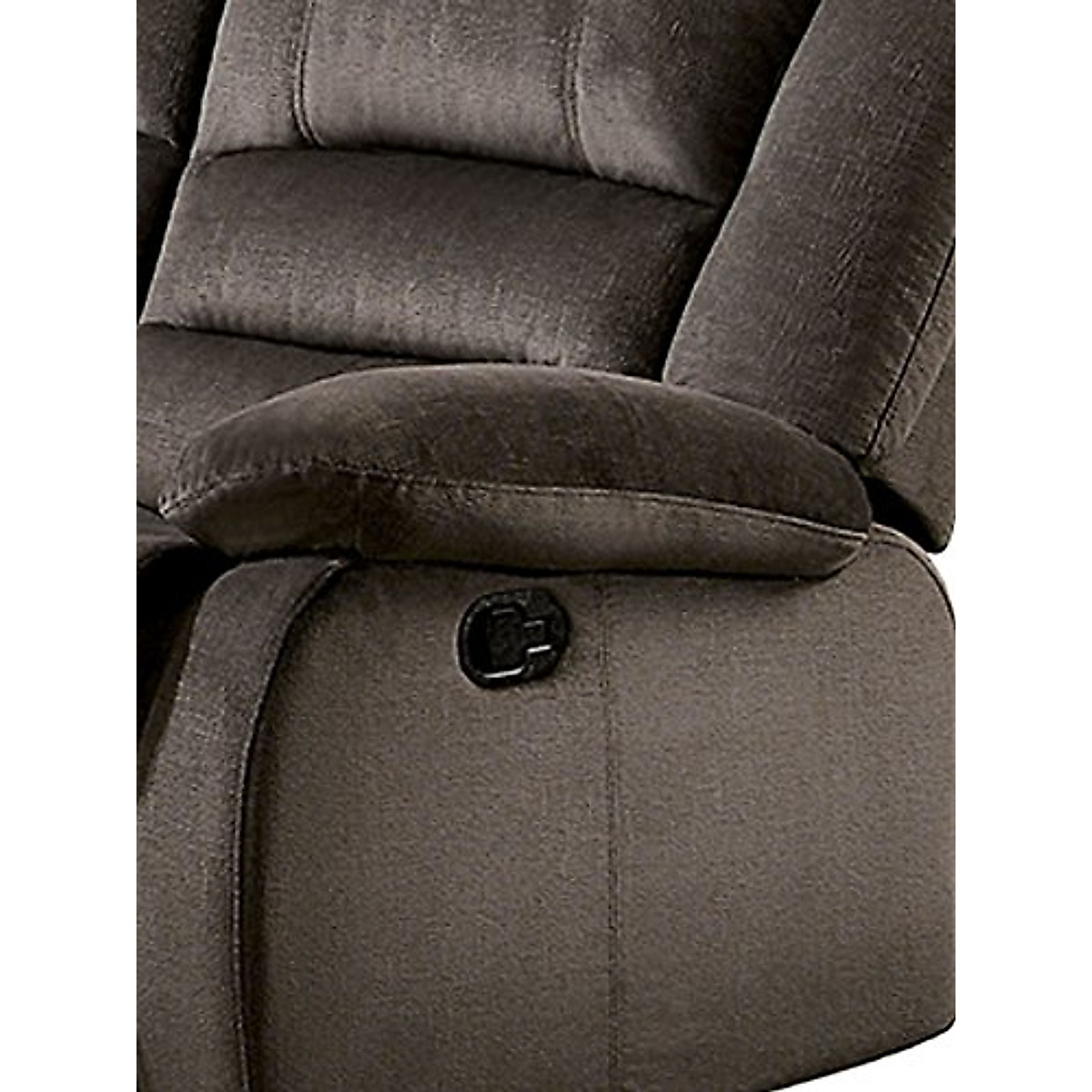 Homelegance Jarita Reclining Loveseat Polyester Fabric Cover, Chocolate