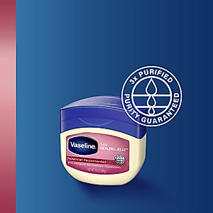 Vaseline, 100% Pure Petroleum Jelly Baby, Dermatologist Recommended, Hypoallergenic, Skin Protectant, Treat & Prevent Diaper Rash and Chafed Skin, Seals out Wetness, 2 pack -13 oz ea