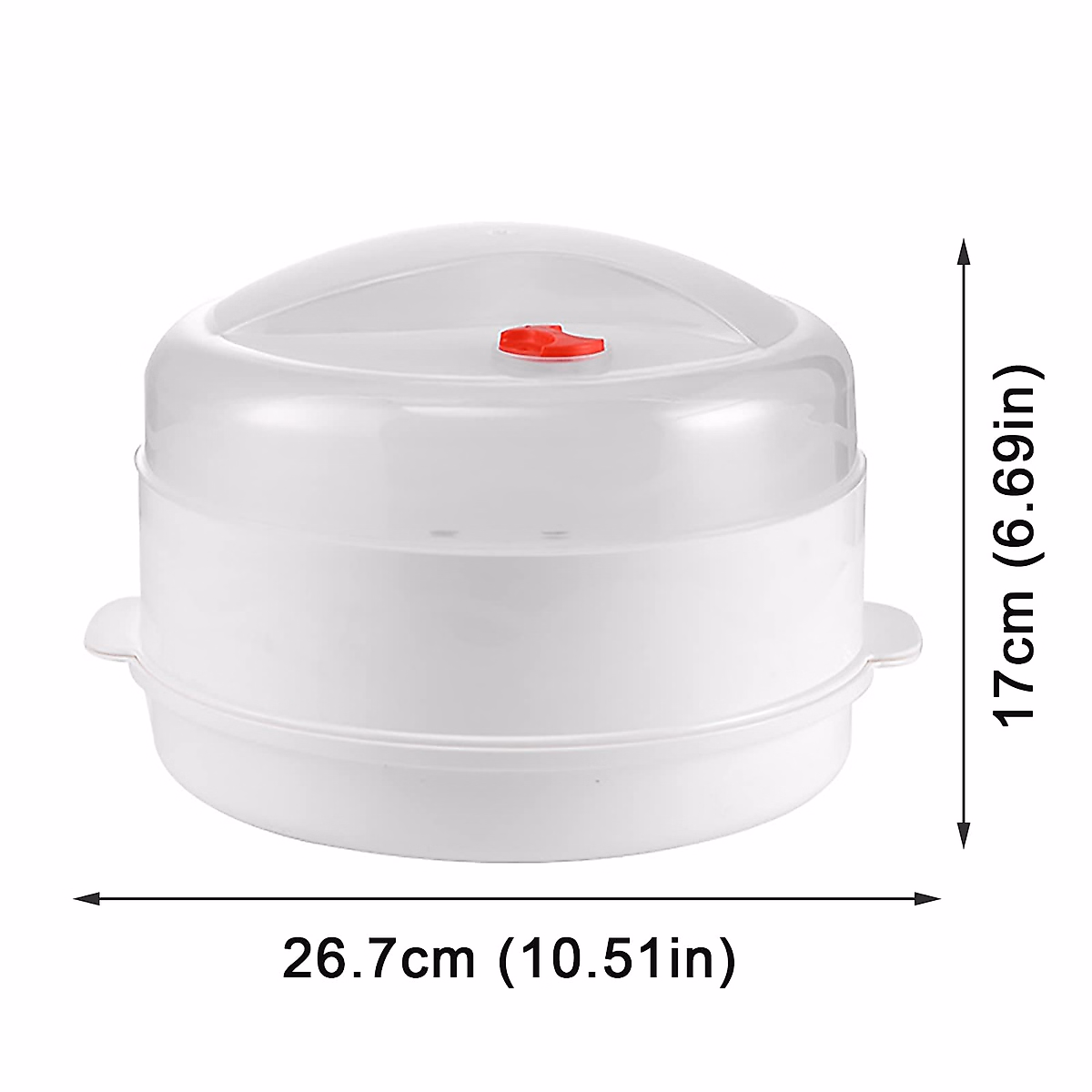 Multifunction Microwave Steamer with Lid and Tray, Large Dish, Egg Steamer, Vegetable Plate, Drain Basket, Microwave Bowl, Food Container, Kitchen Cookware Supplies