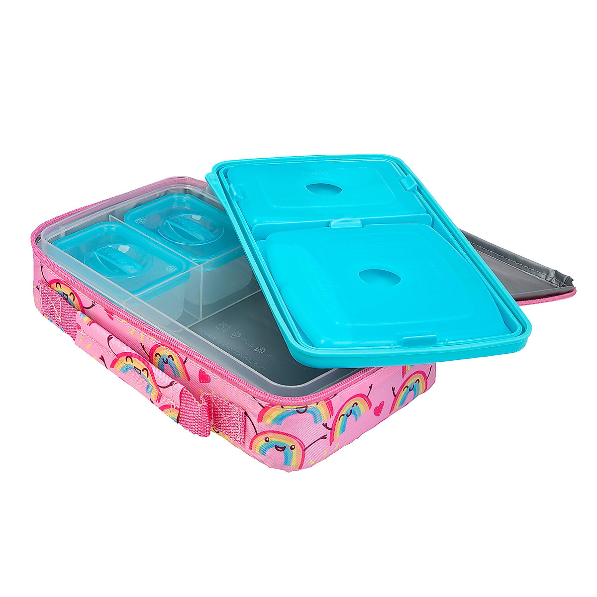 Nuby Insulated Bento Box Lunchbox, Girl