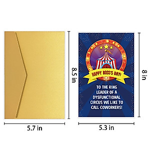 Goroar Funny Boss’s Day Card, Boss Appreciation Card, Boss’s Day Gift, Ring Leader of Dysfunctional Circus Card