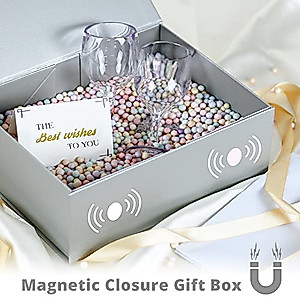 HavrePac 6 Pack Large Gift Boxes 13.8x9x4.3 Inches Luxury Gift Boxes with Lids,Magnetic Closure Gift Box for Present Packaging Box for Mother's Day, Birthdays, Party,Weddings