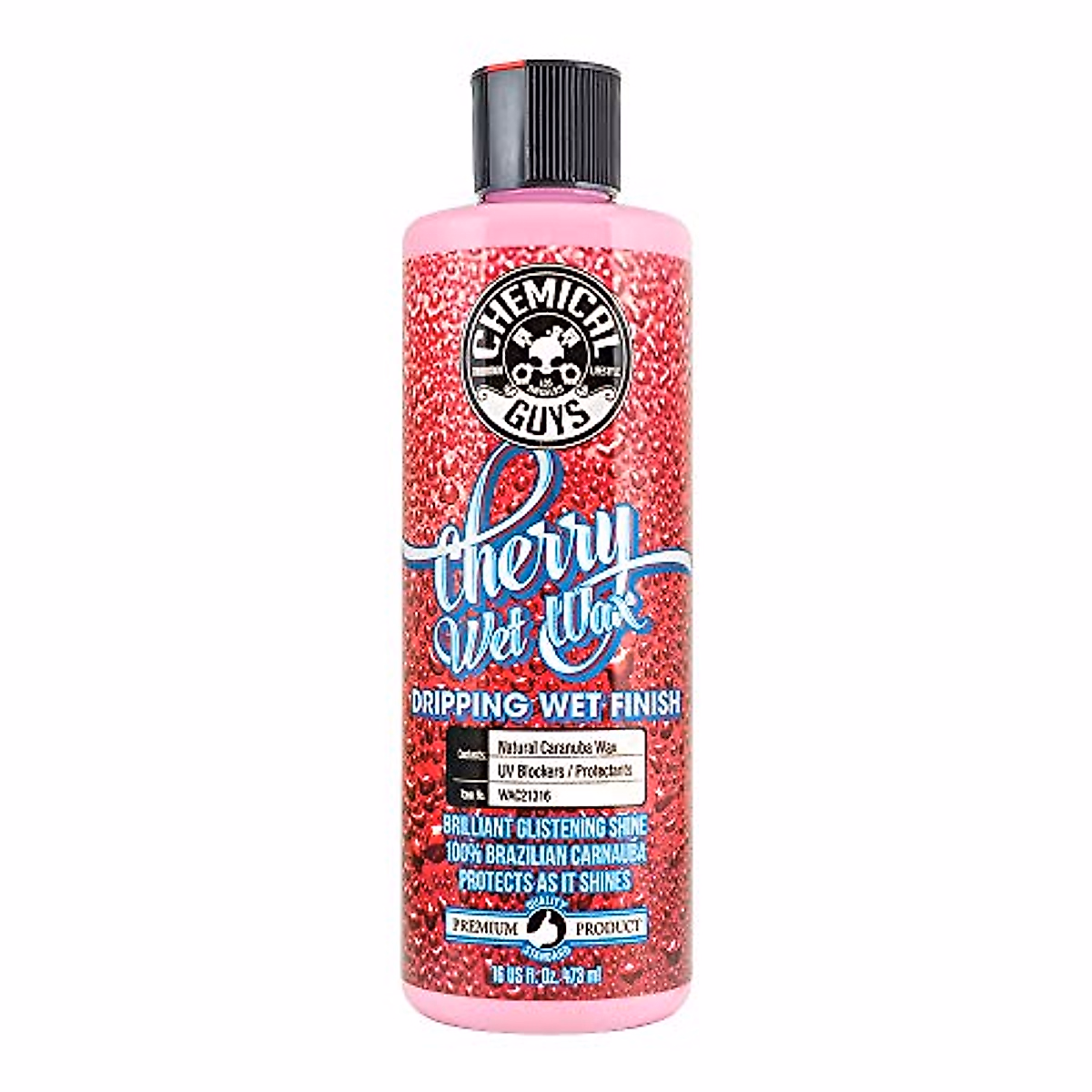 Chemical Guys WAC21316 Cherry Wet Wax, Dripping Wet Finish, Safe for Cars, Trucks, SUVs, Motorcycles, RVs & More, 16 fl oz