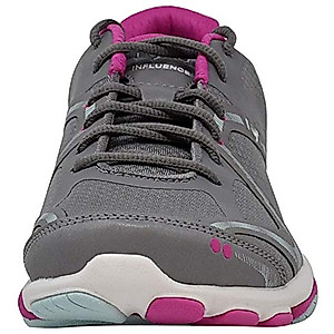 Ryka Women's Influence Frost Grey/Rose/Pale Aqua Training Shoe 6 W US