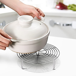 Cabilock Egg Steamer Steam Rack Stand Steamer Rack Air Fryer Cooling Rack Kitchen Tool Bacon Rack for Oven Cooking Pressure Cooker for Canning Microwave Rack 304 Stainless Steel Water Bath