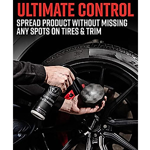 Adam's Polishes Pro Tire Hex Grip Applicator, Tire Shine Car Detailing Foam Sponge Tool, After Car Wash Tire Cleaner, for Vinyl Rubber & Trim Accessories, Wheel Cleaner Rim (1 Pack)
