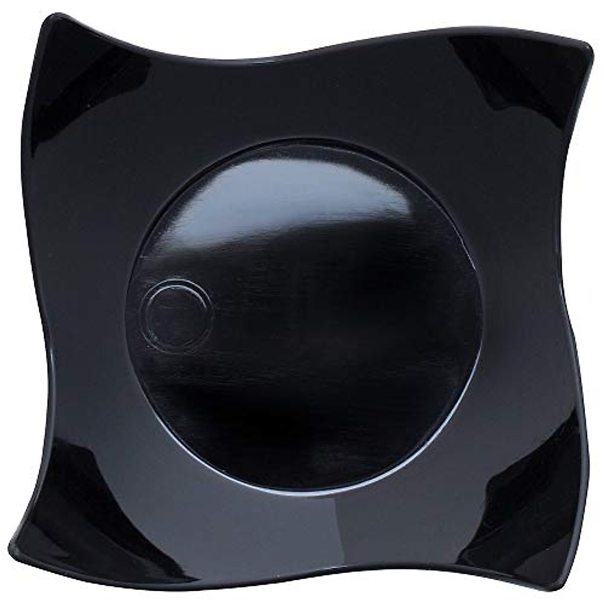 Fineline Settings Disposable Plastic Sample Plates-2.75" | Black | Tiny Temptations | Pack of 10 Trays