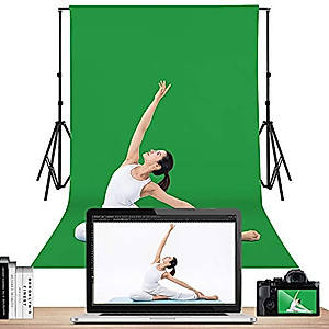 WENMER Backdrops, Green Screen Photo Backdrops for Photoshoot, Chromakey Green Photography Backdrops, Background for Photography, 5 x 7 FT