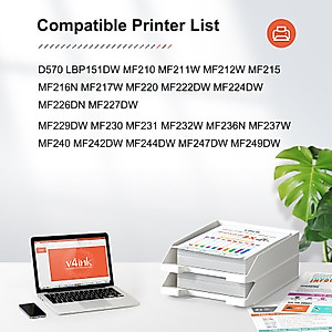 V4INK New Compatible CRG 137 Toner Cartridge Replacement for Canon 137 for Canon imageCLASS D570 MF216N MF244DW MF247DW MF249DW MF232W MF236N MF237w MF229DW MF227DW MF212W MF217W LBP151DW Black 2 Pack