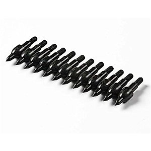 Wanty 12 PCS Screw in Archery Bullet Points for Arrows,Crossbows Practice Points for Crossbow Arrows,100 Grain Each (Black)