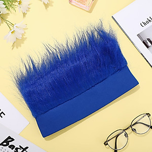 Cindeer 4 Pieces Hairy Costume Headband Troll Blue Headband Blue Costume Accessories Party Women's Headbands Crazy Hair Wigs