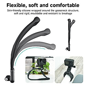 TELESIN SE Neck Mount for GoPro Insta360, Hand Free POV Selfie Holder Video Vlog Necklace Lanyard Strap Attach for Go Pro Max 11 Mini Hero 11 10 9 8 7 6 5 Insta 360 X2 X3 DJI Action 2 3 Accessories