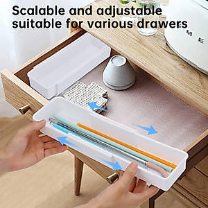 UXIETIN Expandable Straw Organizer Drawer for Cabinet,Reusable Extra Long Straw Drawer Organizer Fits for 60oz Stanley Long Straw