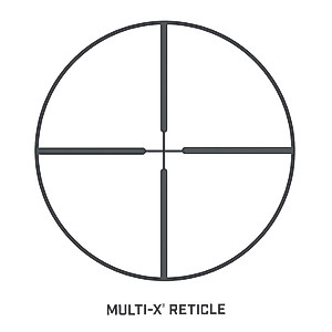 Bushnell Banner Dusk & Dawn 3-9x40 Matte Black Multi-X Reticle Riflescope with Scope Rings (3.46" Eye Relief)