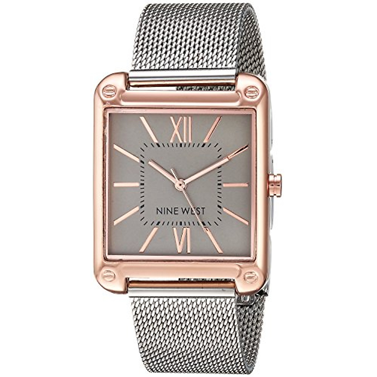 Nine West Women's Sunray Dial Mesh Bracelet Watch