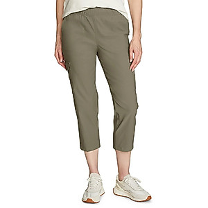 Eddie Bauer Women's Rainier Pull-On Crop Pants, Sprig, 2, Hiking Pants