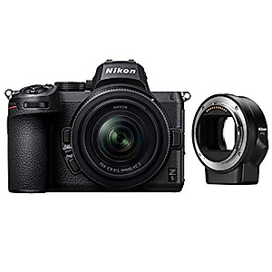 Nikon Z5 Full Frame Mirrorless Camera with NIKKOR Z 24-50mm f/4-6.3 Zoom Lens Mount Adapter FTZ (Renewed)
