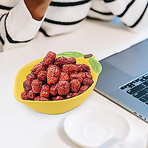 Dessert Dish Plates Snacks Fruit Salad Platter Ceramic Bowl Dish Platter Pastry Plate Lovely Table Decoration Lemon