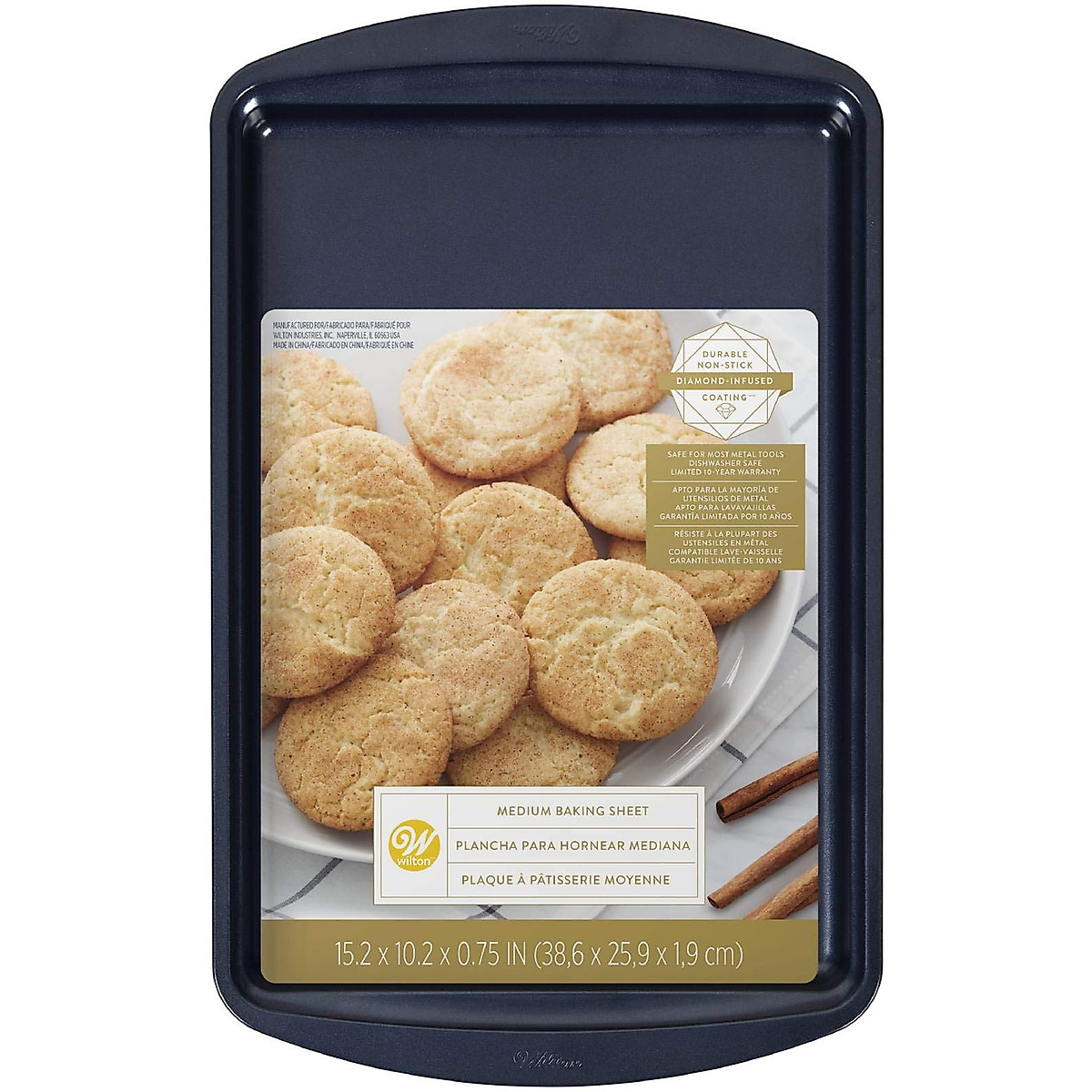 Navy Sheet/Cookie Pan 5.2 x 10.2 x .75 in. Diamond Infused